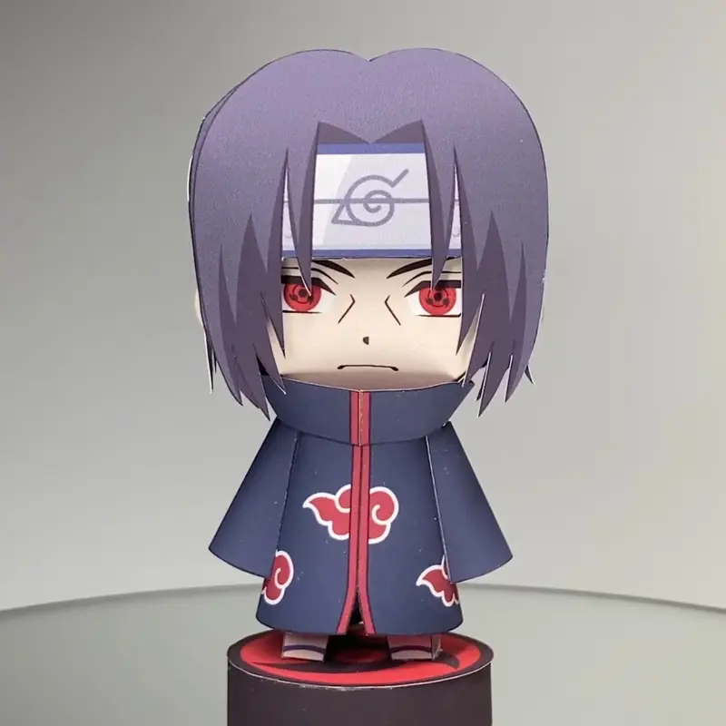 Itachi Uchiha - Naruto 3D Papercraft Template (PDF Download) | ANIME CRAFT