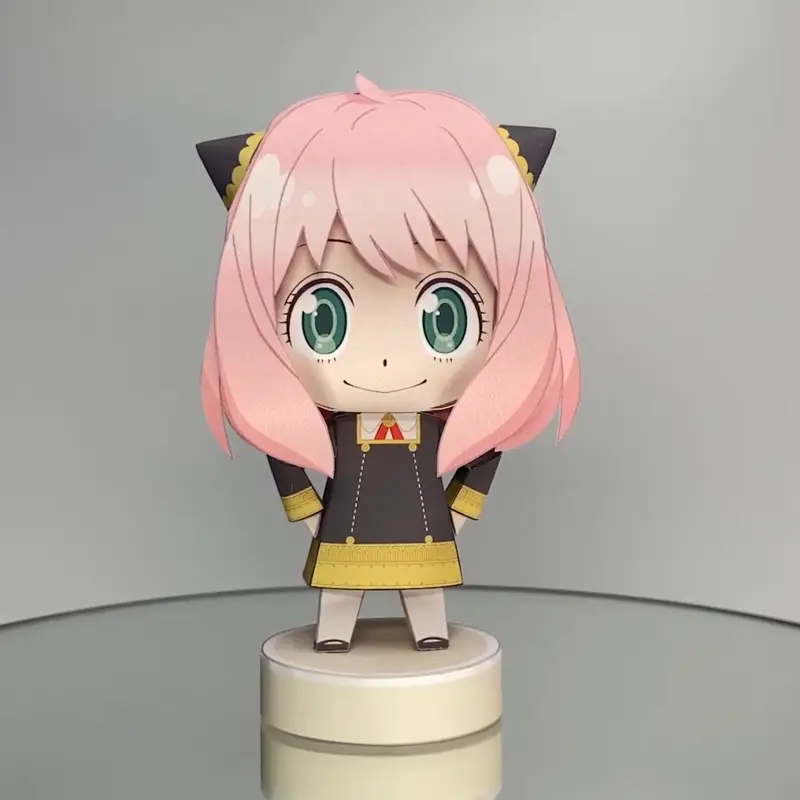 Anya - Spy X Family 3D Papercraft Template (PDF Download) | ANIME CRAFT
