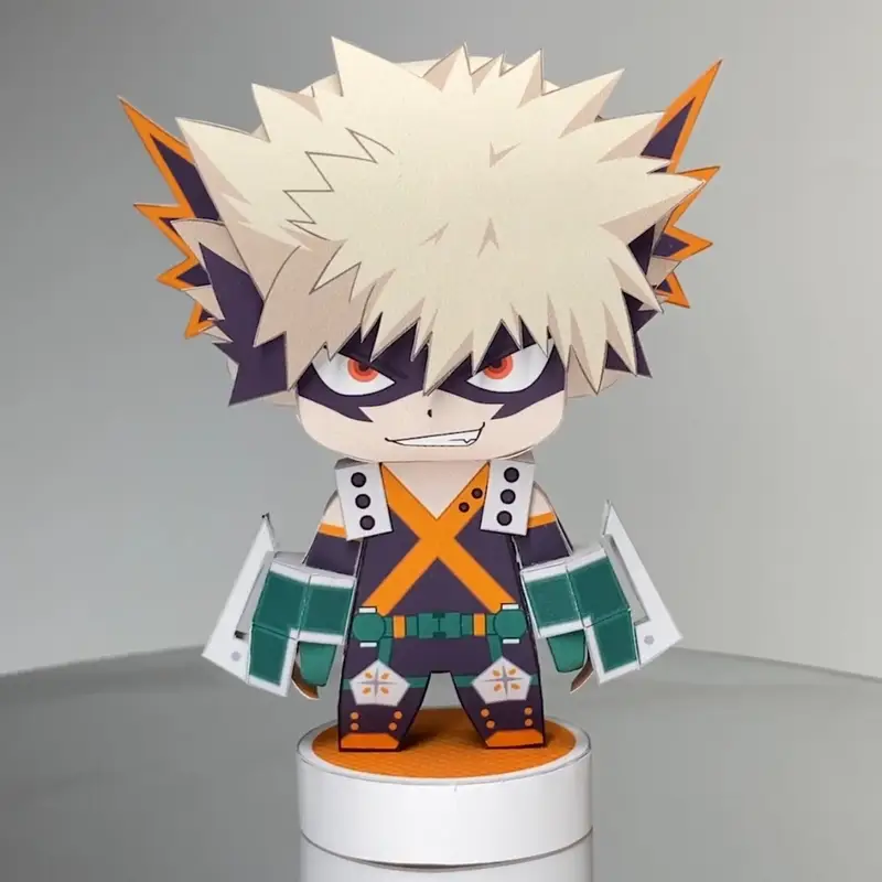 Katsuki Bakugo - My Hero Academia 3D Papercraft Template (PDF Download ...