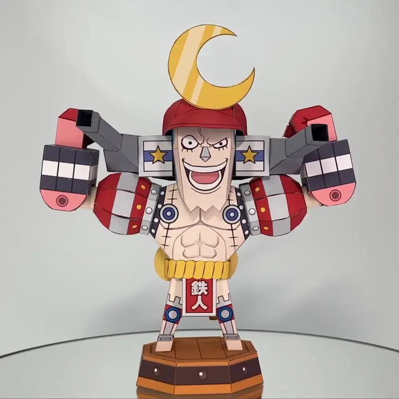 Franky - Onepiece 3D Papercraft Template (PDF Download) | ANIME CRAFT