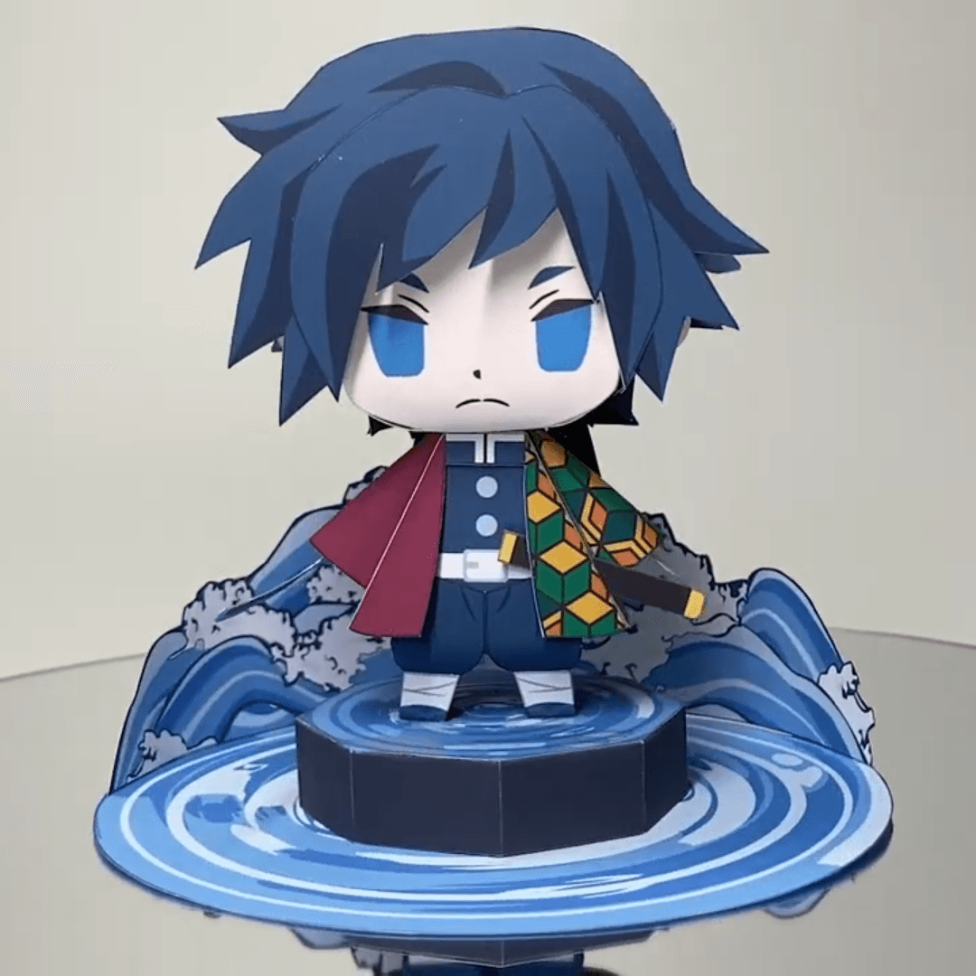 Giyu (Water) – Demon Slayer Papercraft Template (PDF Download) | ANIME ...