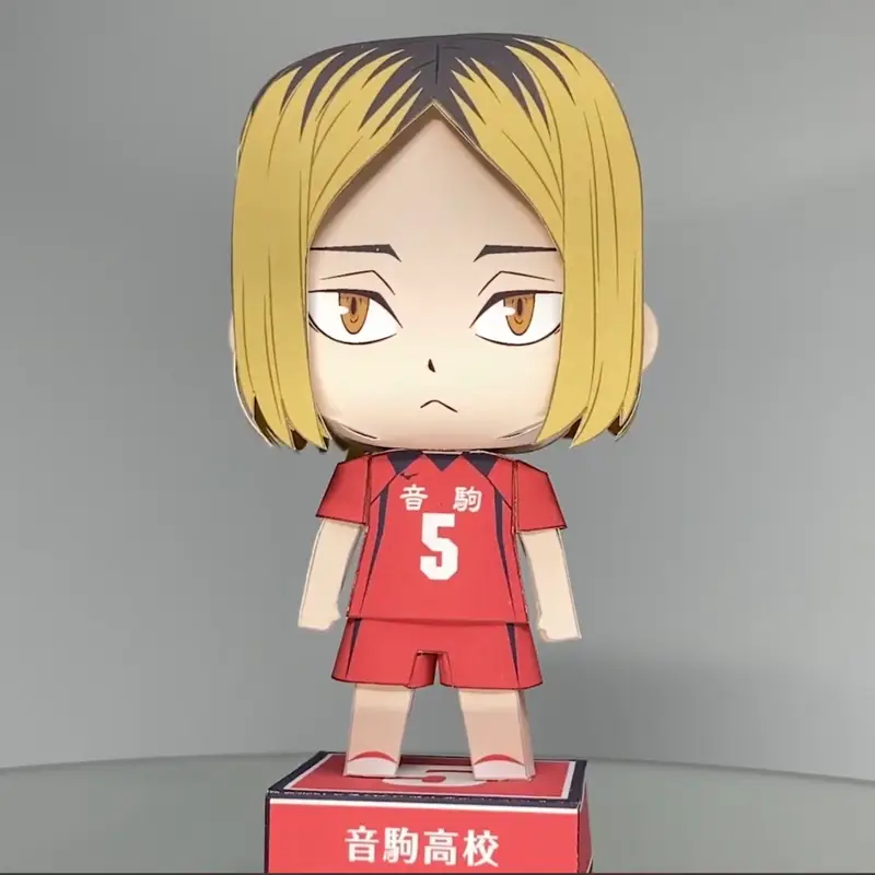 Kenma Kozume - Haikyu 3D Papercraft Template (PDF Download) | ANIME CRAFT