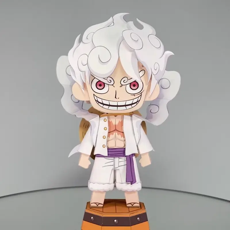 Luffy Gear 5 - Onepiece 3D Papercraft Template (PDF Download) | ANIME CRAFT