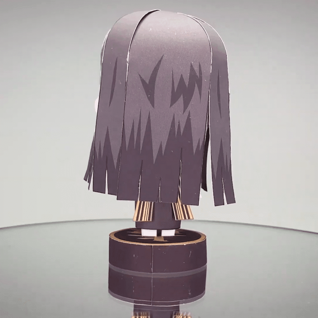 Nakime – Demon Slayer Papercraft Template (PDF Download) | ANIME CRAFT