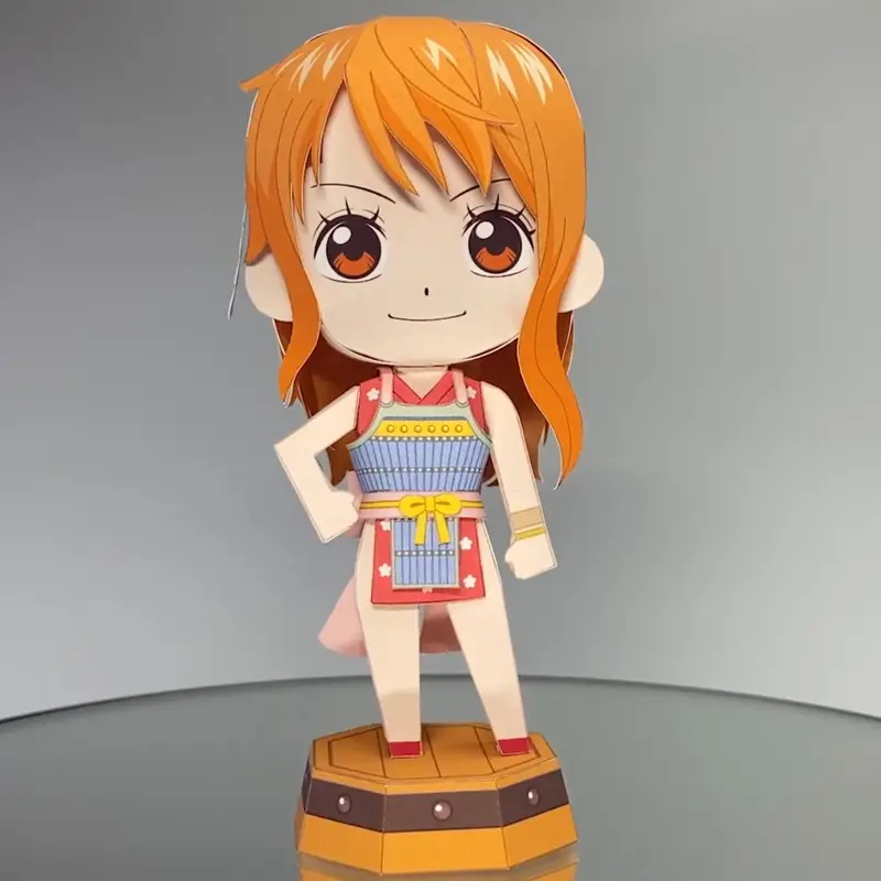 Nami - Onepiece 3D Papercraft Template (PDF Download) | ANIME CRAFT