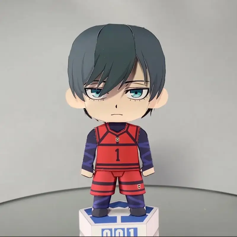 Rin Itoshi - Bluelock 3D Papercraft Template (PDF Download) | ANIME CRAFT