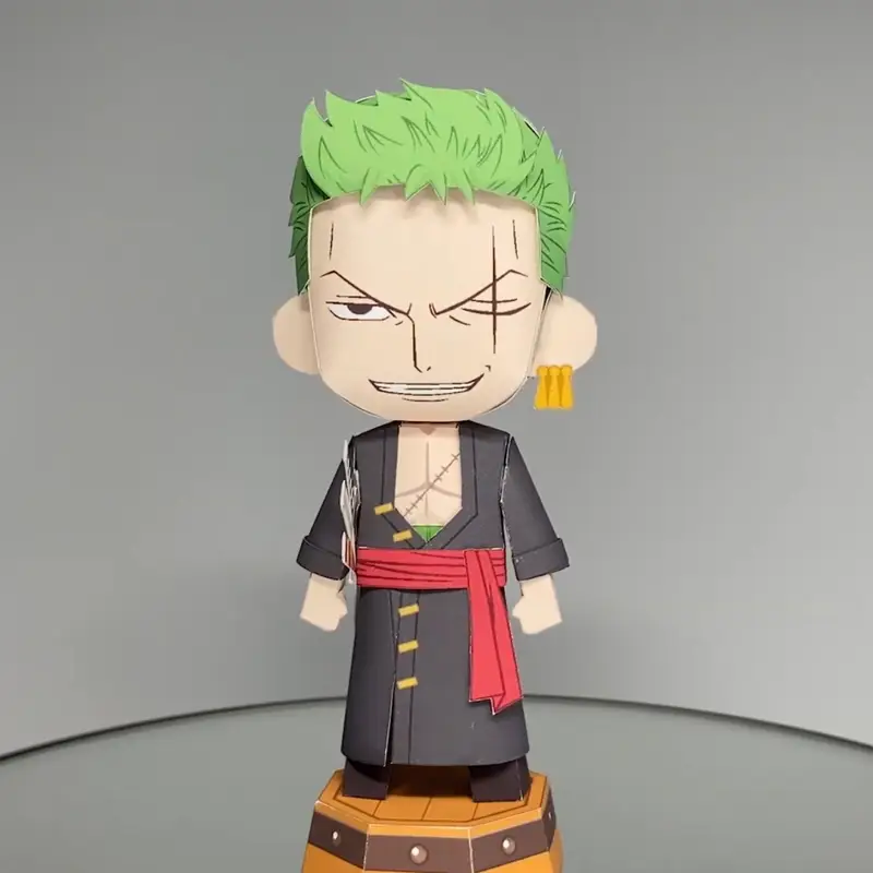 Roronoa Zoro - Onepiece 3D Papercraft Template (PDF Download) | ANIME CRAFT