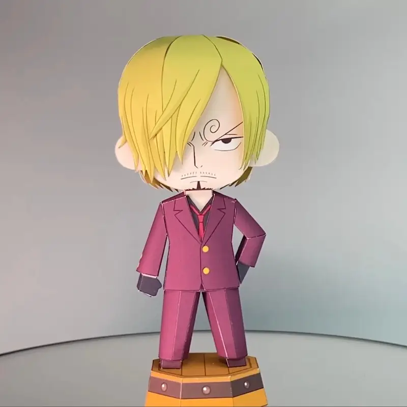 Vinsmoke Sanji - Onepiece 3D Papercraft Template (PDF Download) | ANIME ...