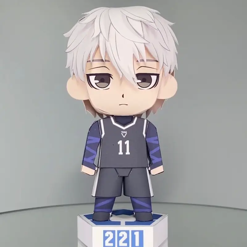 Seishirō Nagi - Bluelock 3D Papercraft Template (PDF Download) | ANIME ...