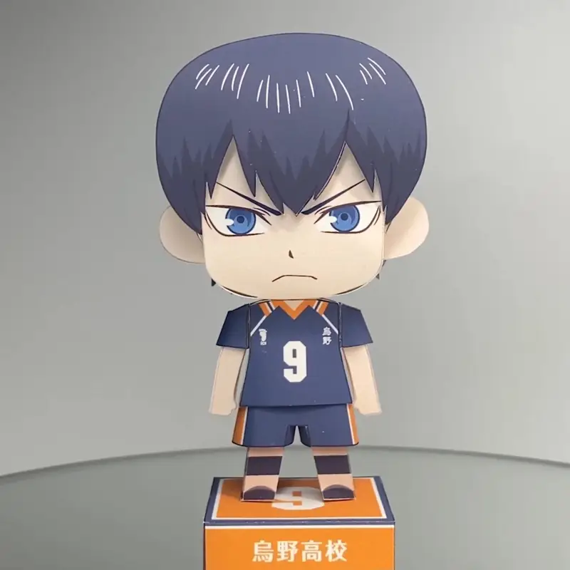 Tobio Kageyama - Haikyu 3D Papercraft Template (PDF Download) | ANIME CRAFT