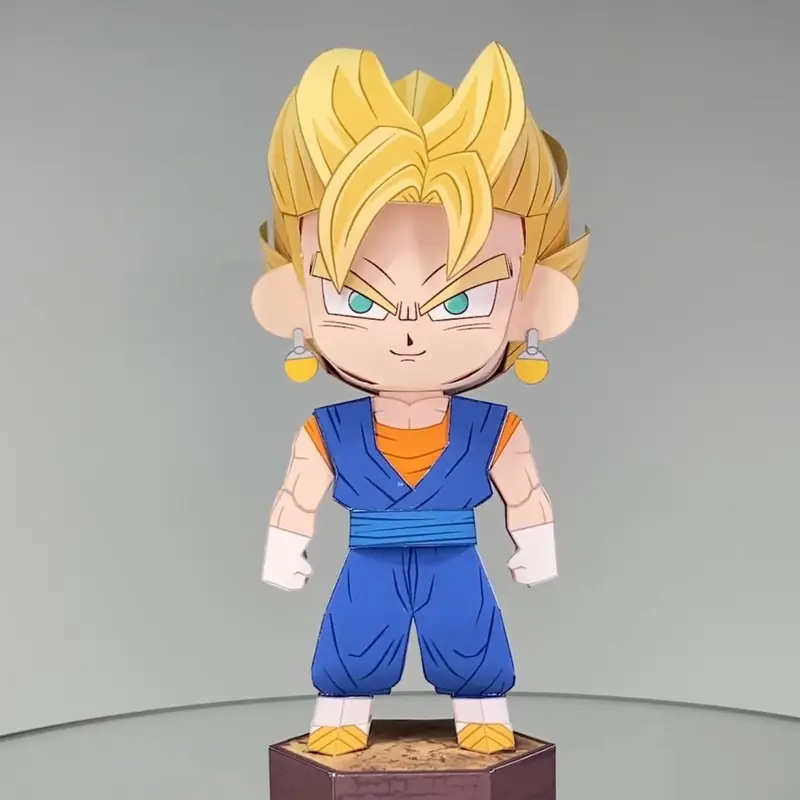 Vegito - Dragon Ball 3D Papercraft Template (PDF Download) | ANIME CRAFT