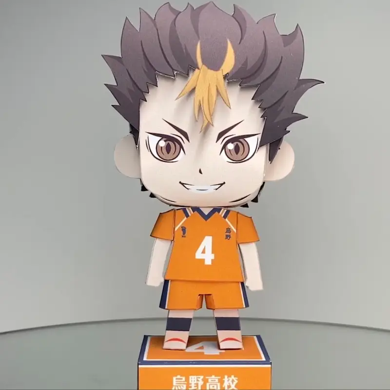 Yū Nishinoya - Haikyu 3D Papercraft Template (PDF Download) | ANIME CRAFT